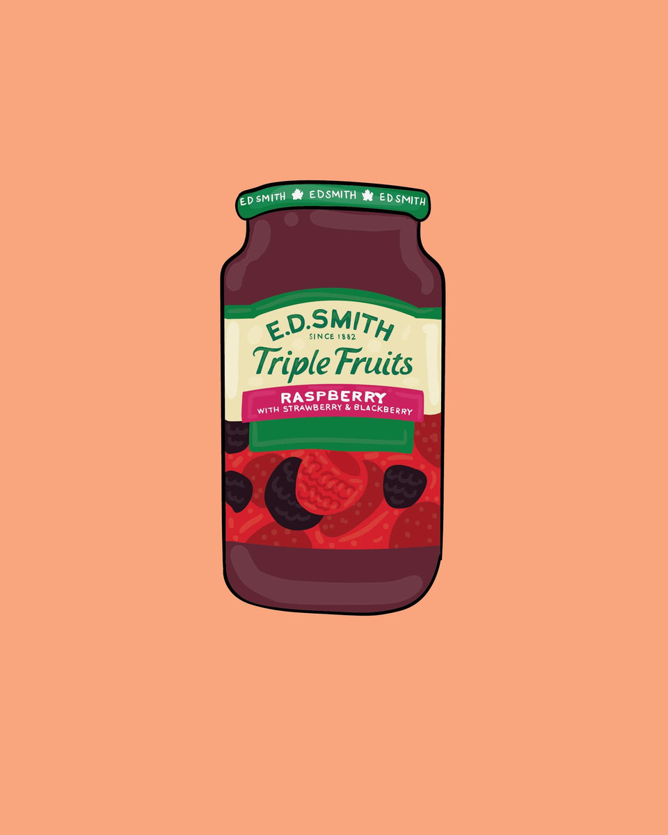 Triple Fruit Jam Print – Kate Fudge Art