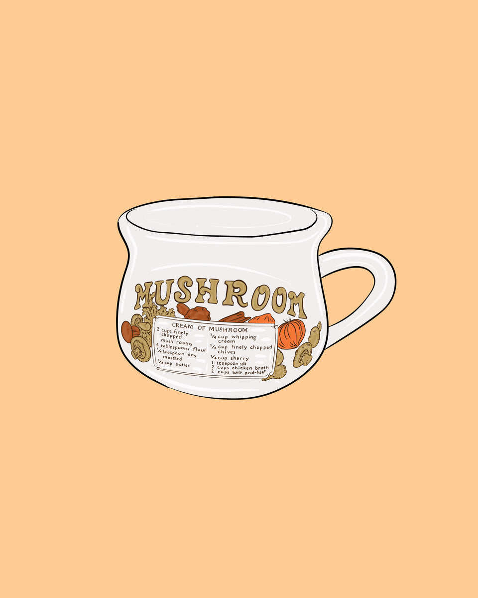 Mushroom Soup Mug Print – Kate Fudge Art