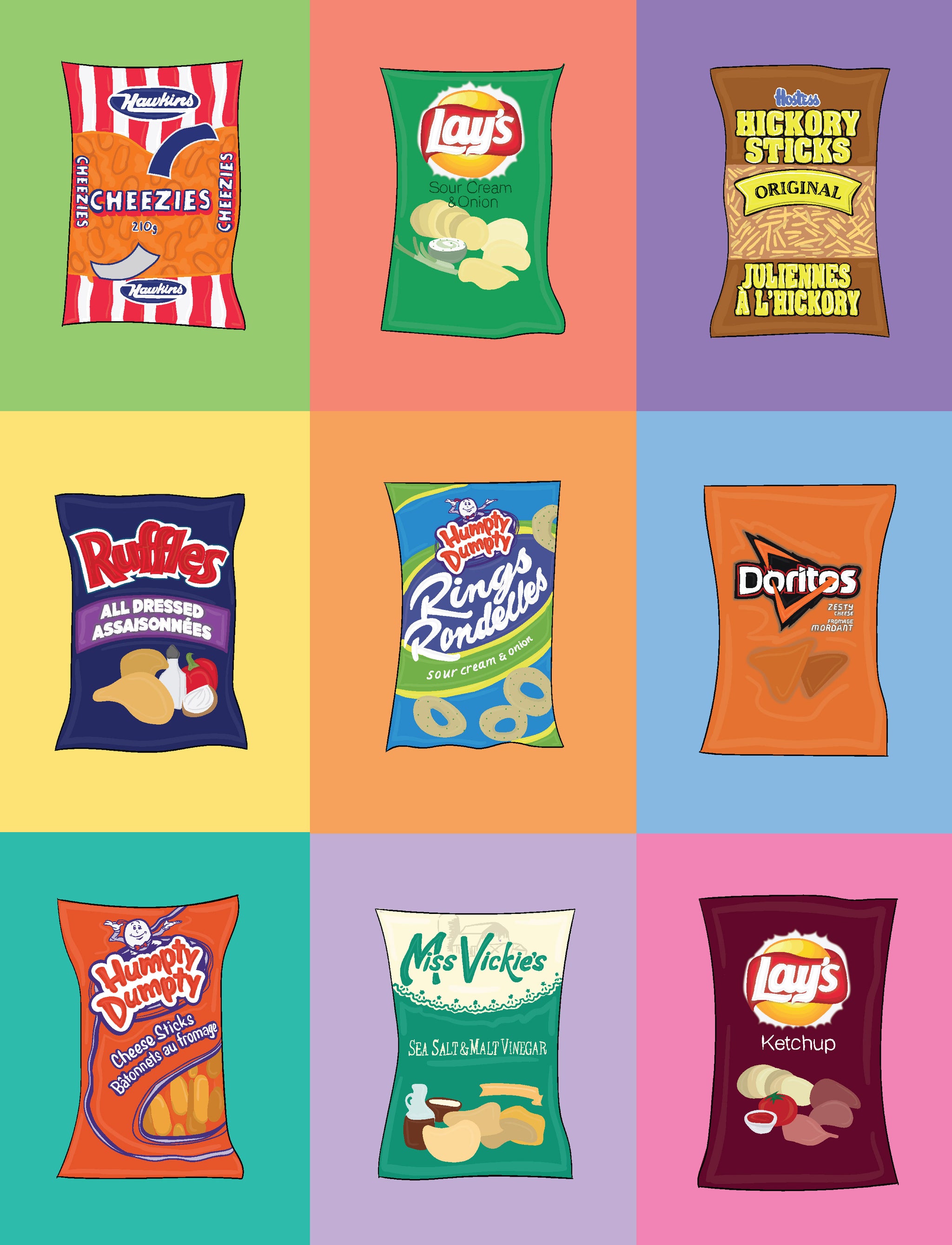 Storm Chip Grid 8x10 Print – Kate Fudge Art