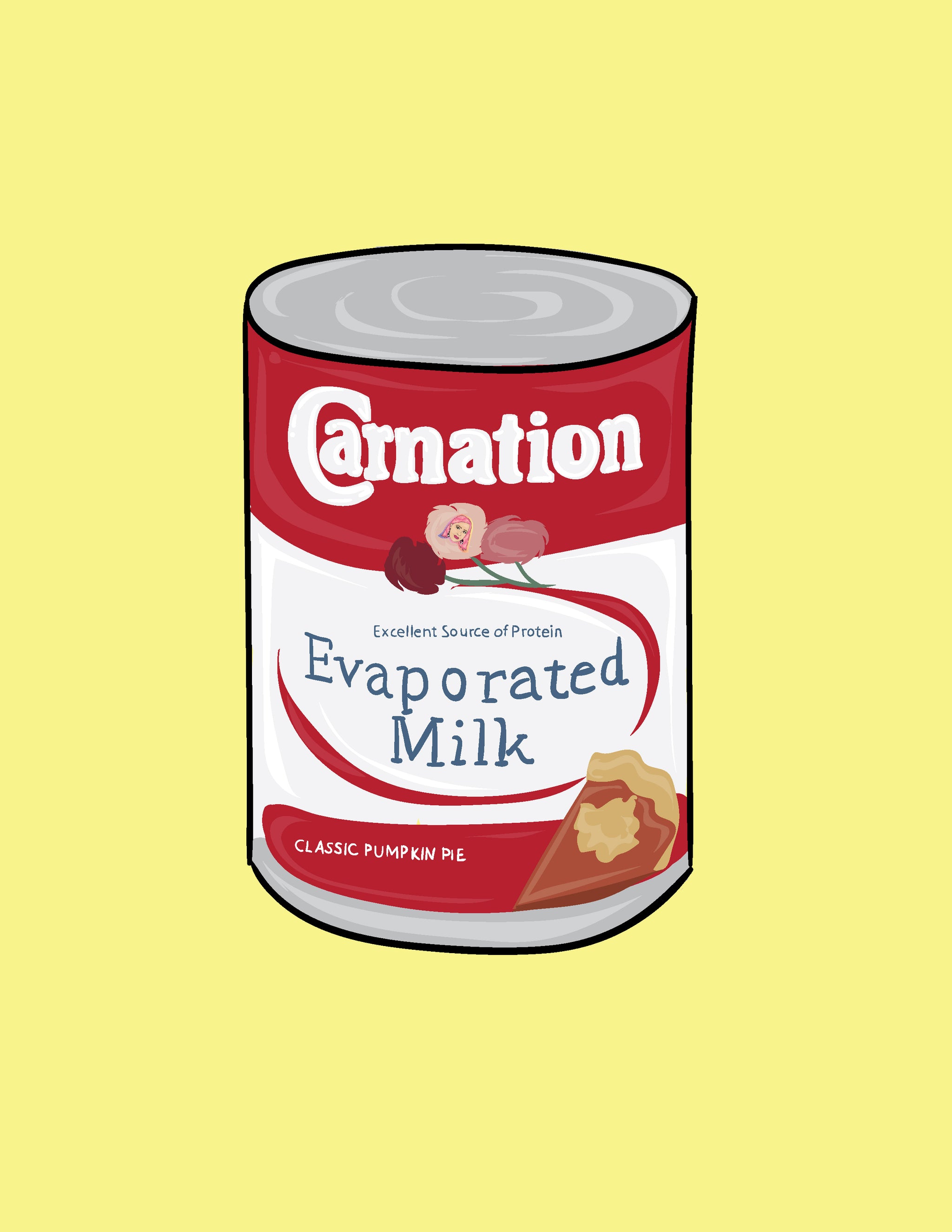 Carnation Milk Print – Kate Fudge Art