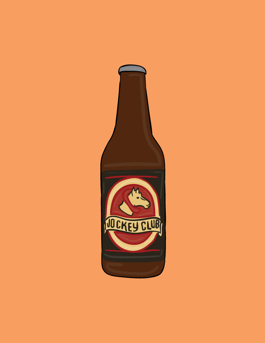 Jockey Club Beer Print – Kate Fudge Art